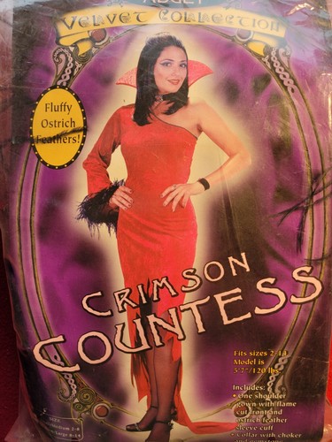 Women's Crimson Countess Halloween Costume Size 8-14 | eBay