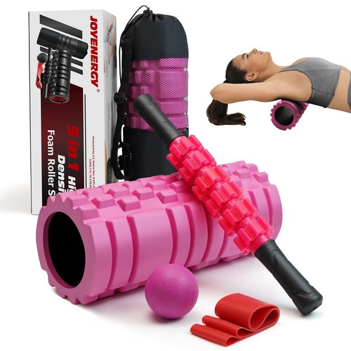 5 in 1 Foam Roller Set, Trigger Point Foam Roller Patented, Massage Stick, Ma... | eBay
