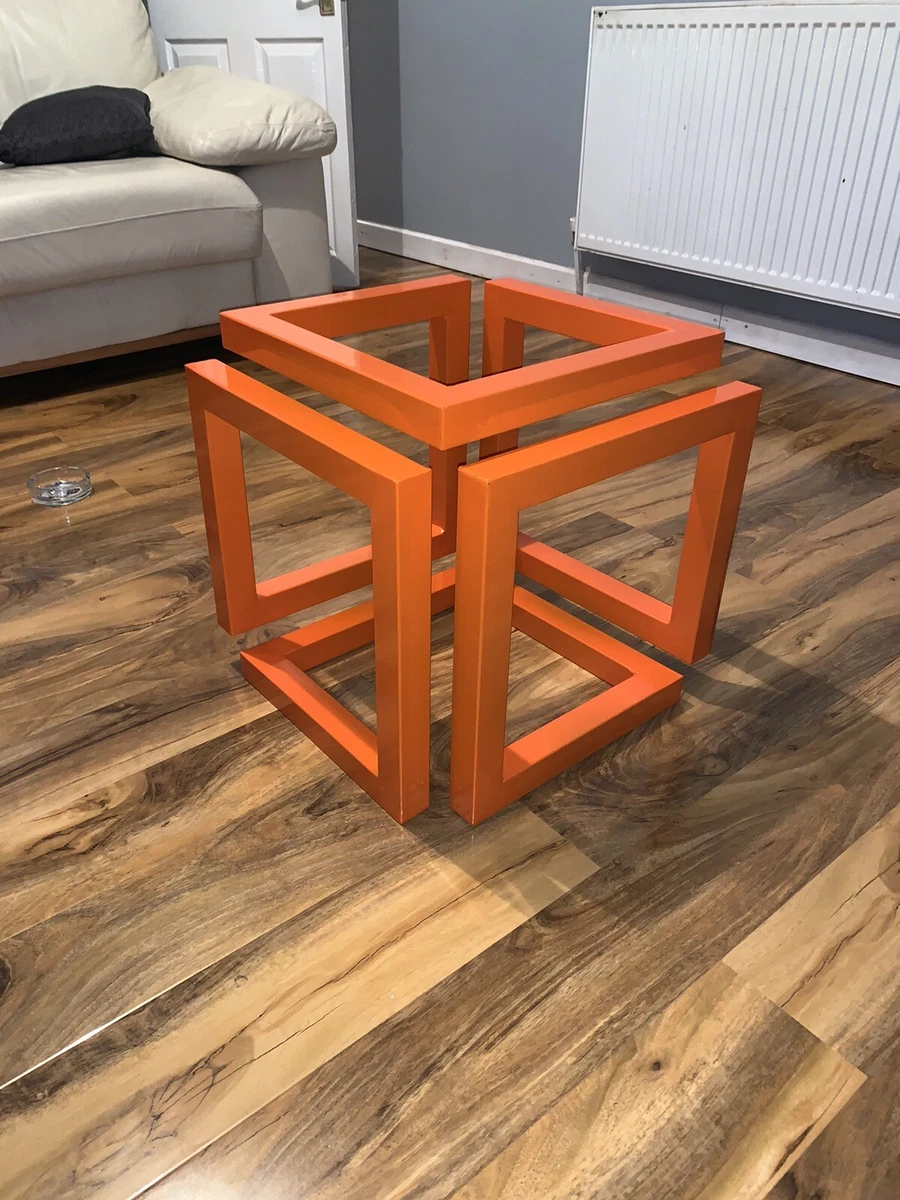 Glass Cube Table