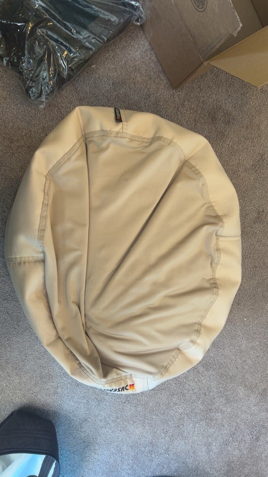 Lovesac Squattoman Ottoman W/ Chocolate Padded Velvet Brown Cover | eBay UK