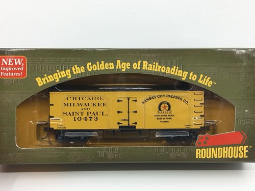 HO Roundhouse 84150 Kansas City Packing Co 36’ Wood Reefer Boxcar CM ...