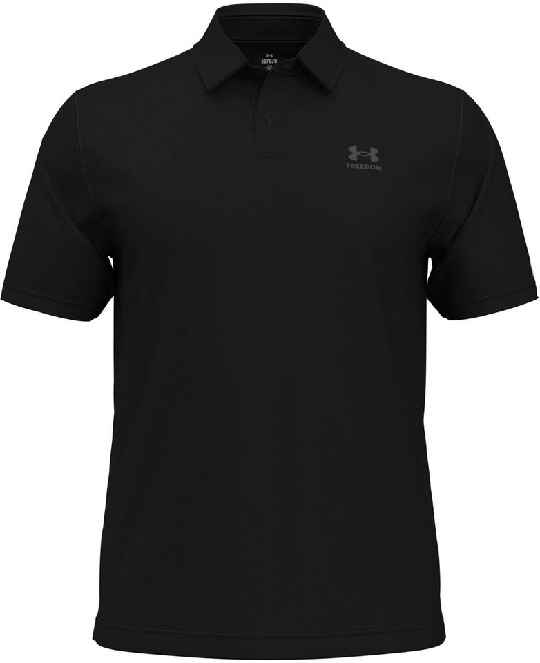 Under Armour Mens UA Tee to Green Freedom Polo Black LG | eBay