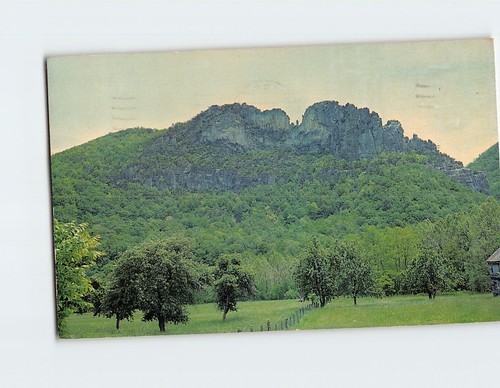Postcard Seneca Rock West Virginia Valley USA North America | eBay