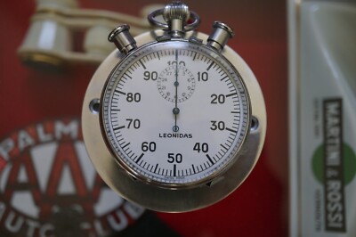 vintage Stopwatch LEONIDAS RATTRAPANTE 18S with dashboard rally plate ...