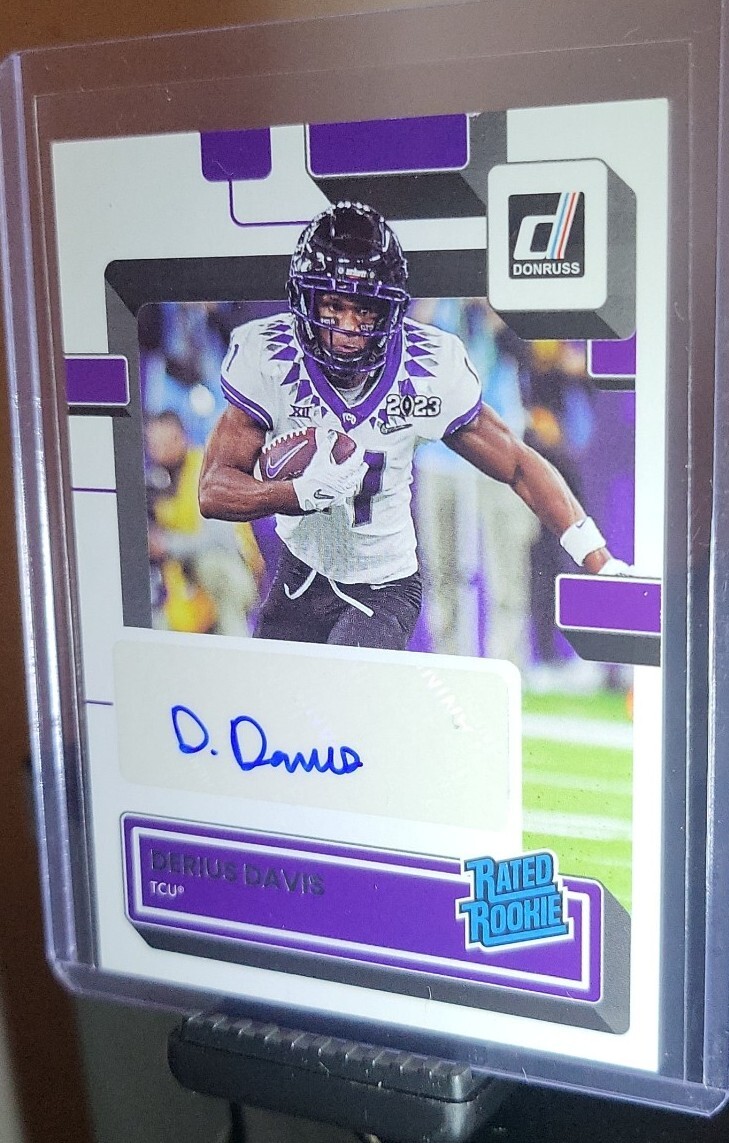 2023 PANINI DONRUSS DRAFT PICKS RATED ROOKIE AUTOGRAPH DERIUS DAVIS ...