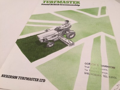 NICKERSON Turfmaster Mowers & Sweepers Original 1970s Vintage Sales ...