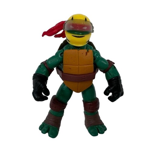 TMNT Teenage Mutant Ninja Turtles RAPHAEL Action Figure w Helmet Viacom ...