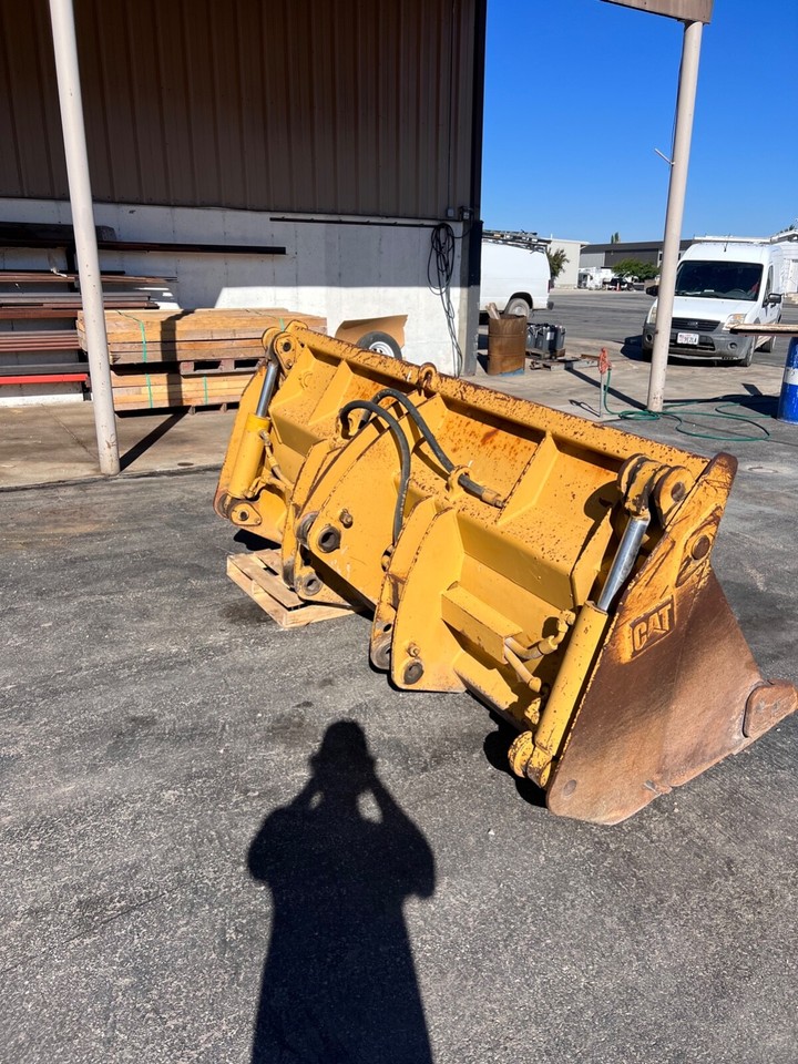 Clamshell Cat Loader bucket, yellow, 2 yard bucket, Pin on style. | eBay