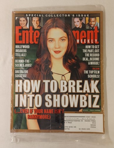 Entertainment Weekly Magazine #565 Fall 2000 Drew Barrymore NEW SEALED ...