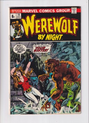 Werewolf by Night (1972) # 10 UK Price (6.0-FN) (2023575) Sarnak 1973 ...