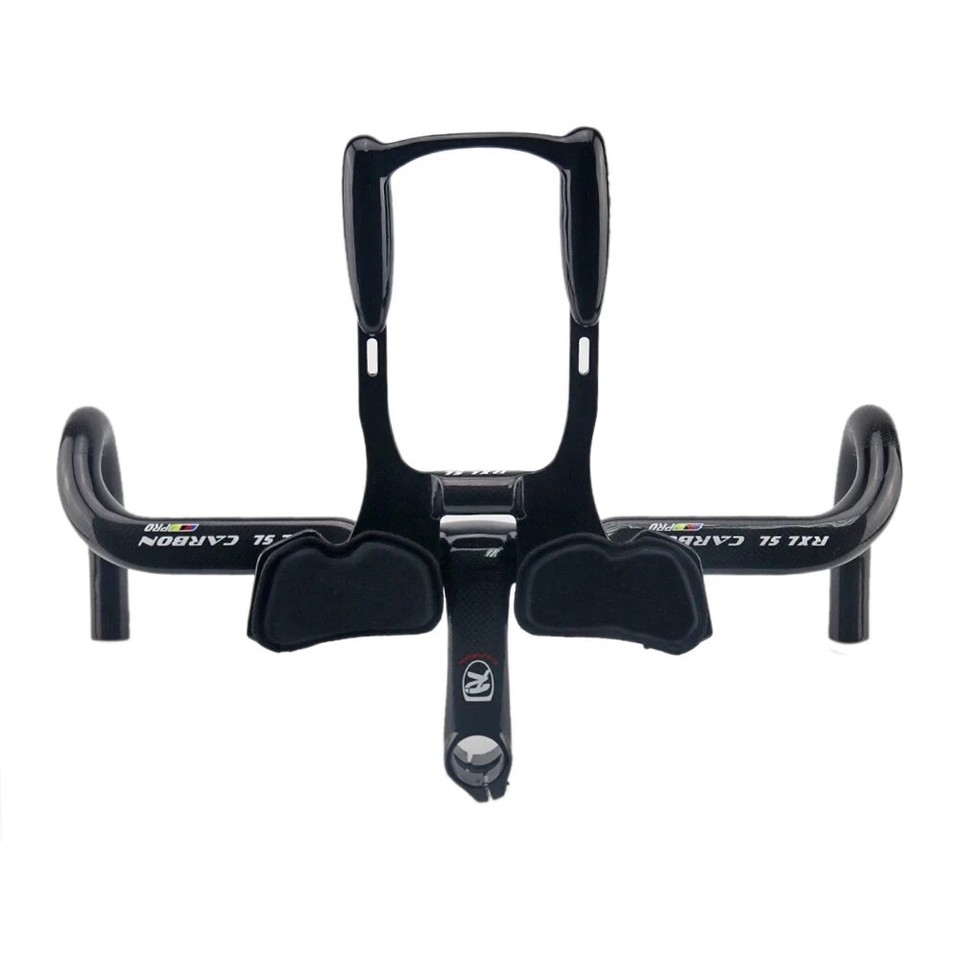 Triathlon Bar Adjustable Arm Rest Handlebar 31.8 Road Bike Carbon Aero ...