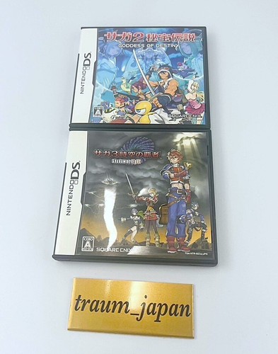 SaGa 2 Hihou Densetsu & SaGa 3 Jikuu no Hasha 2Games set Nintendo DS ...