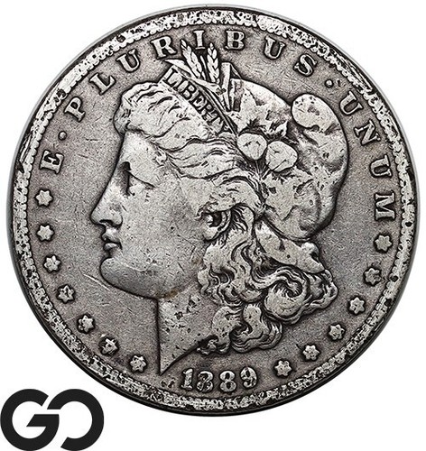 1889-CC Morgan Silver Dollar Coin, Choice Fine++, Very Low Mintage Key Date | eBay