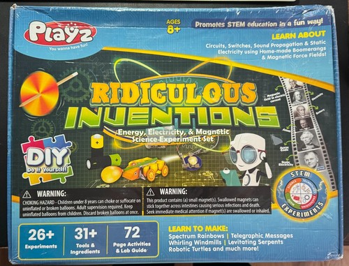 Playz Ridiculous Inventions Science Kits for Kids Energy, Electricity ...