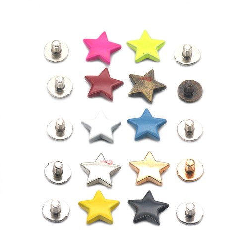 Handmake Alloy Star Shape Rivet Stud Button bag Clothes Shoes ...