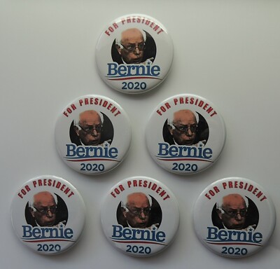 For President Bernie Sanders Campaign Buttons Set of 6 (SAME-806-ALL ...