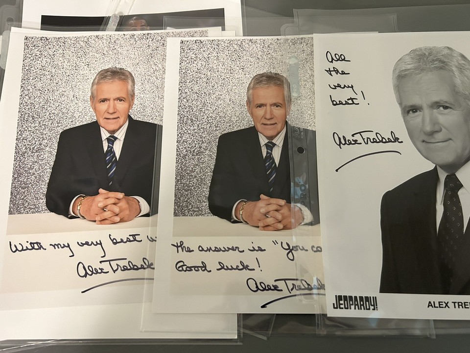 Alex Trebek Photo + Hand Signed + Autographed + 8x10 + Picture ...