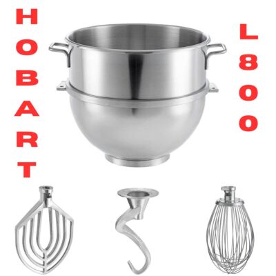 Fits Hobart L800 M-802 80 Qt Mixer Mixing Bowl Dough Hook Wire Whip ...