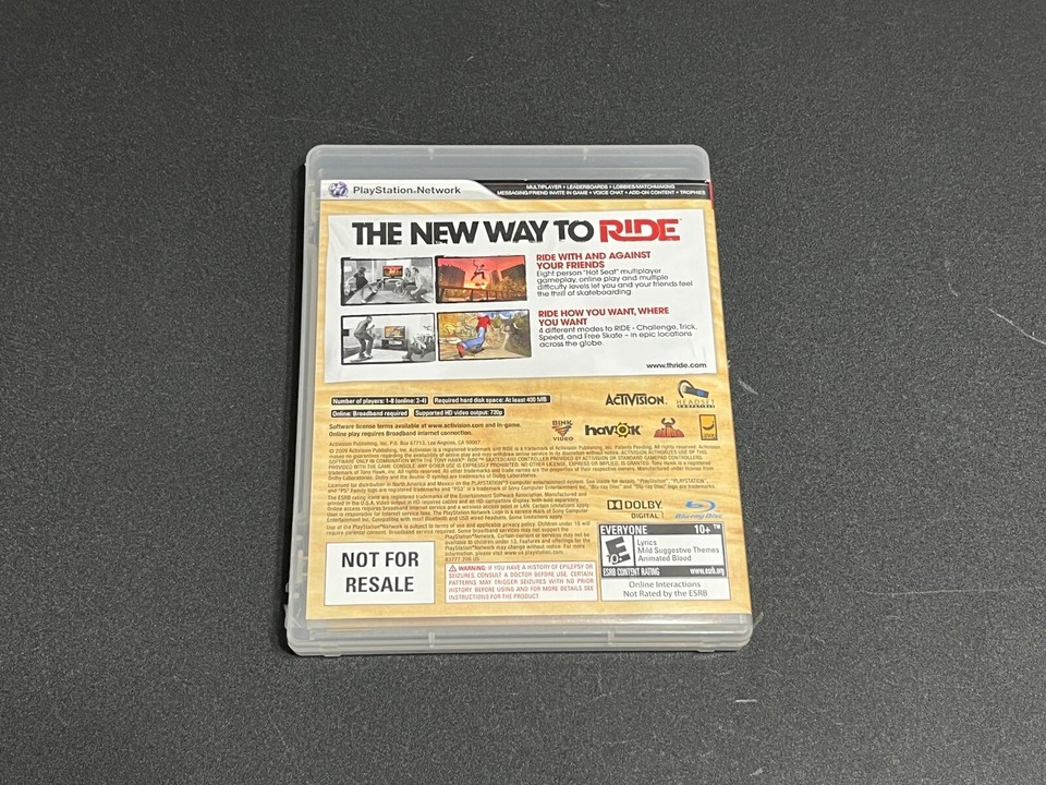 Tony Hawk Ride Playstation 3 PS3 | eBay
