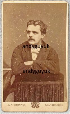 CDV SCARBOROUGH CROMACK HANDSOME YOUNG MAN ANTIQUE PHOTO VICTORIAN | eBay