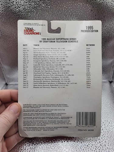 Racing Champions #10 Stan Fox NASCAR Super Truck Series 1995 1:64 Chevy ...