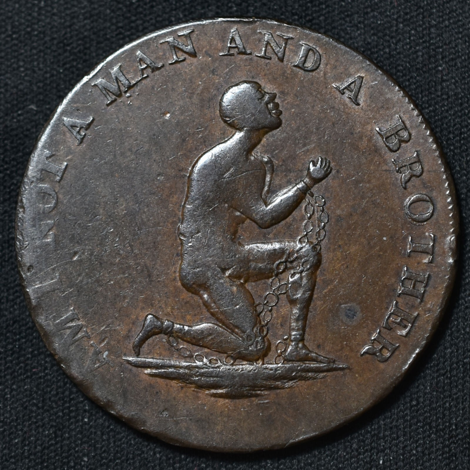 ND 1790's Middlesex D&H 1039, Anti-Slavery Halfpenny Conder Token, RR ...