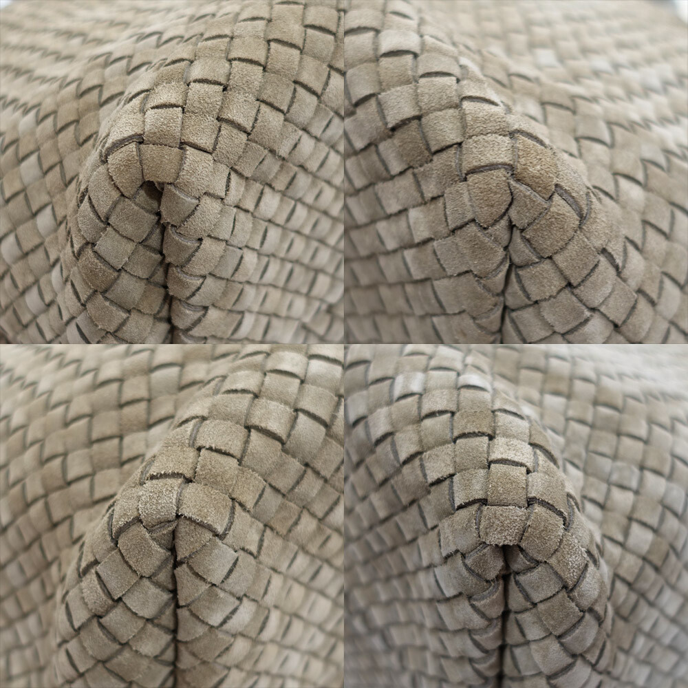 BOTTEGA VENETA Hippo intrecciato tote bag in suede bg17705 BOTTEGA VENETA Hippo intrecciato tote bag in suede bg17705