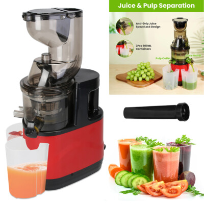 300W Electric Juicer Extractor Machine Slow Masticating Fruit ...