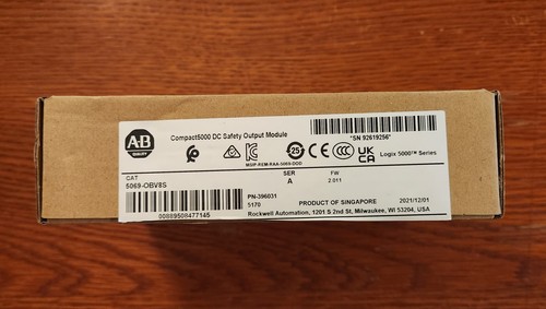 Allen-Bradley 5069-OBV8S /A CompactLogix DC Safety Output Module - 2021 ...