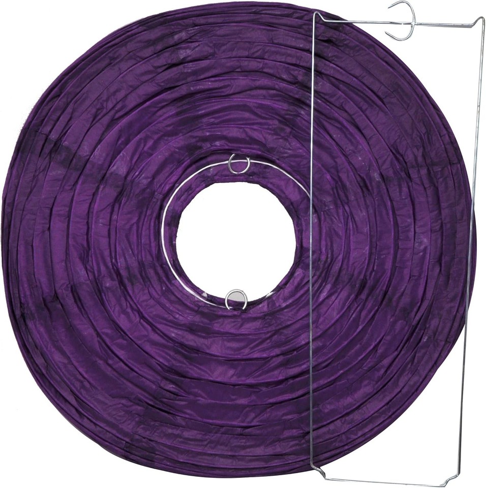Mudra Crafts Purple Paper Lanterns - 12 Pack Round Japanese 12 Inches ...