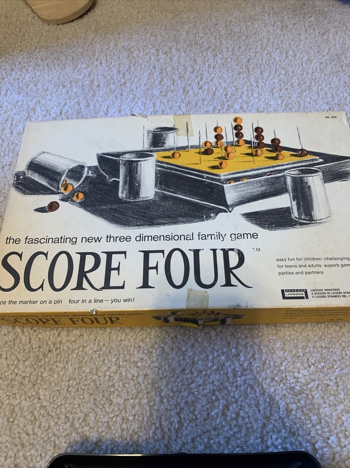 Score Four Board Game - Vintage 1971 Replacement Part Board | eBay