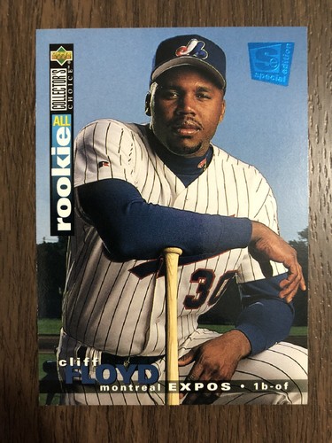 1995 Upper Deck Special Edition Blue Cliff Floyd #100 All Rookie Card ...
