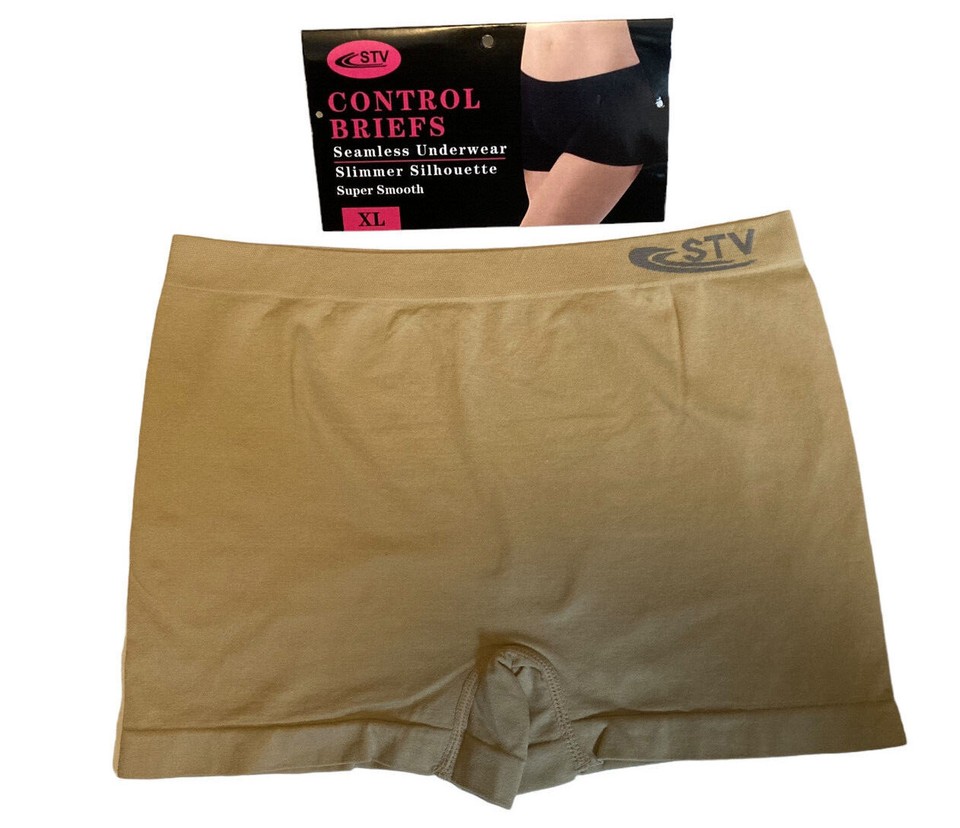 2 x womens boxer shorts ladies control underwear seamless STV boxers ...