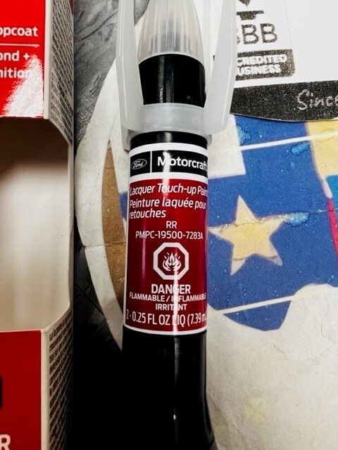 Ford Motorcraft Ruby Red 4 in 1 Lacquer Touch-up Paint 7283a RR OEM for ...