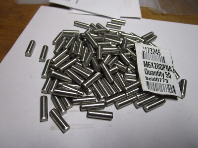 M6 x 20mm ISO 2338 Stainless Steel A2 Standard Dowel Pin QTY 50 | eBay
