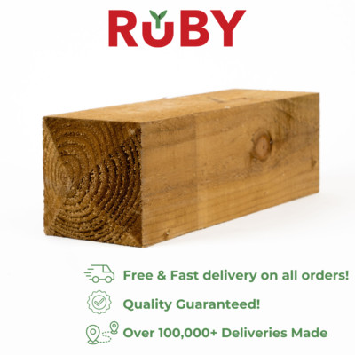 Ruby 2.4m 150mm x 150mm Treated Gate Post 6x6 Driveway Gate Post ...