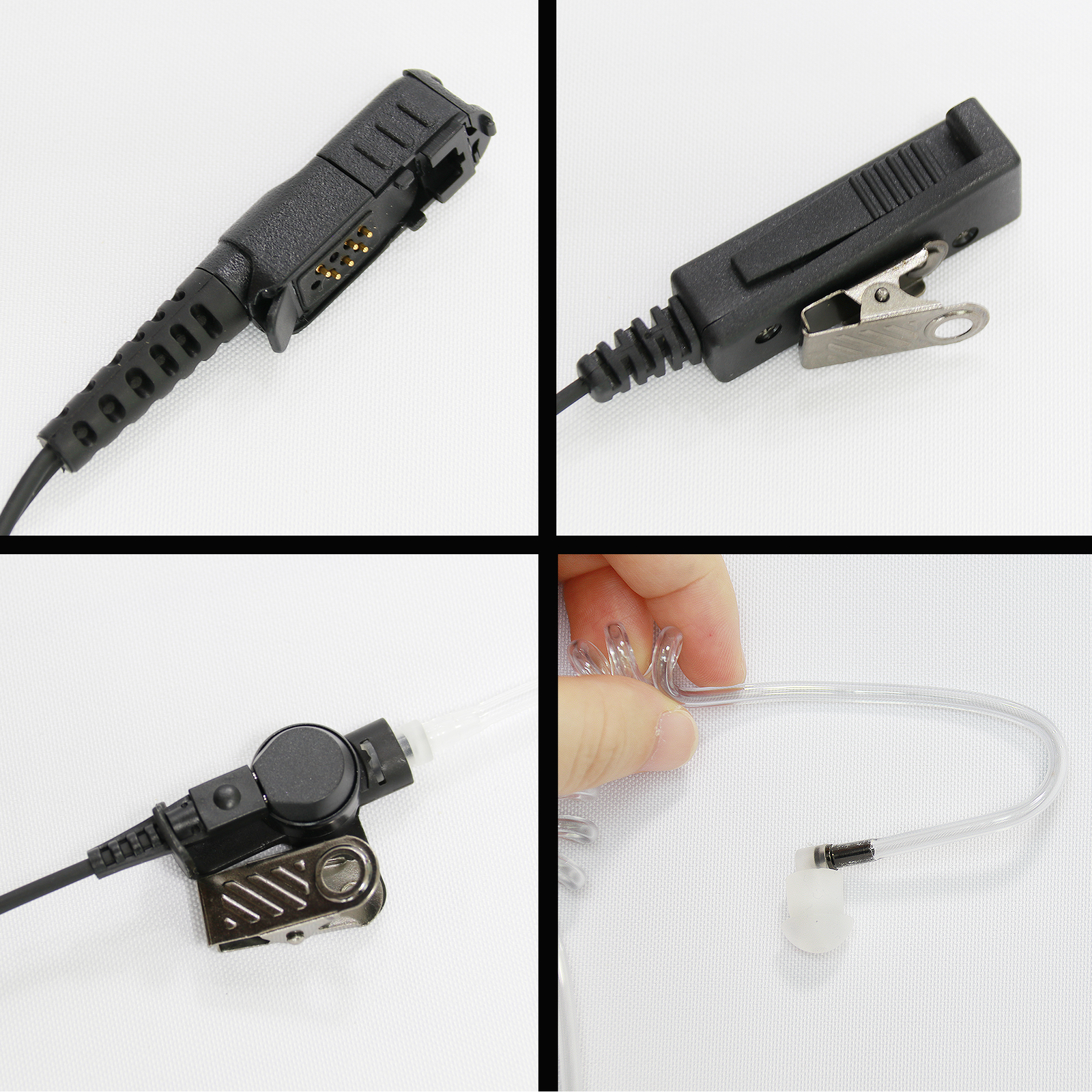 2-Wire Headset Earpiece Mic Compatible With DP2000、DP2400、DP3441 DP2600 ...
