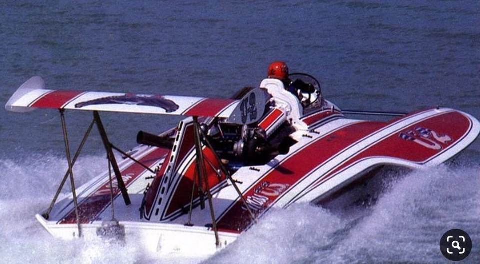 46" HYDROPLANE RC MODEL BOAT HULL KIT - ‘76 Miss US - w/Rear Wing USA ...