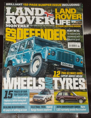LAND ROVER MONTHLY MAGAZINE - AUGUST 2025 - NEW - PLUS LAND ROVER LIFE ...