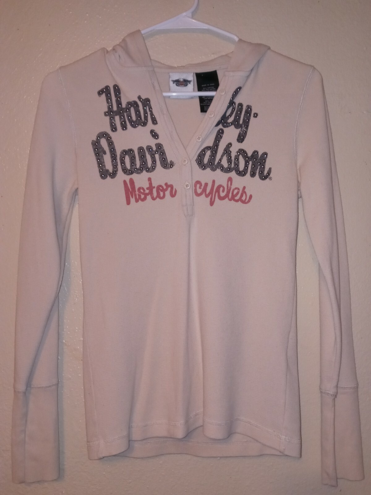 Womens Harley Davidson Beige MC Harley Motorcycles H… - Gem