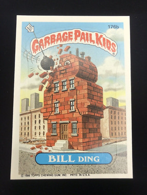 Bill Ding Garbage Pail Kids 1986 Topps Original Series 5 #176b GPK | eBay