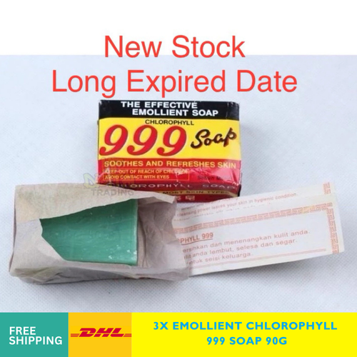 Cleanse & Moisturize Skin | Emollient Chlorophyll 999 Soap 3-Pack 90gx3 ...