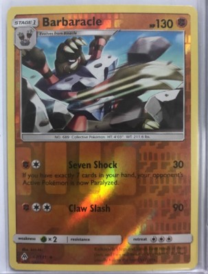 Pokemon Card Barbaracle Reverse Holo Forbidden Light #67/131 | eBay ...