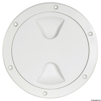 Osculati Boat Round Inspection Hatch Access Hole 102 mm White - 20.204. ...