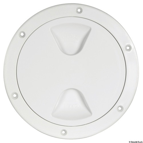 Osculati Boat Round Inspection Hatch Access Hole 102 mm White - 20.204. ...