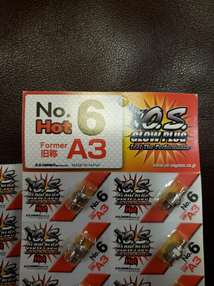 OS Plugs - single one of OS No. 6 Hot type Glow Plug - former A3 RC ...
