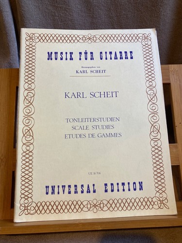 Karl Scheit Etudes de gammes partition guitare Scheit Universal | eBay