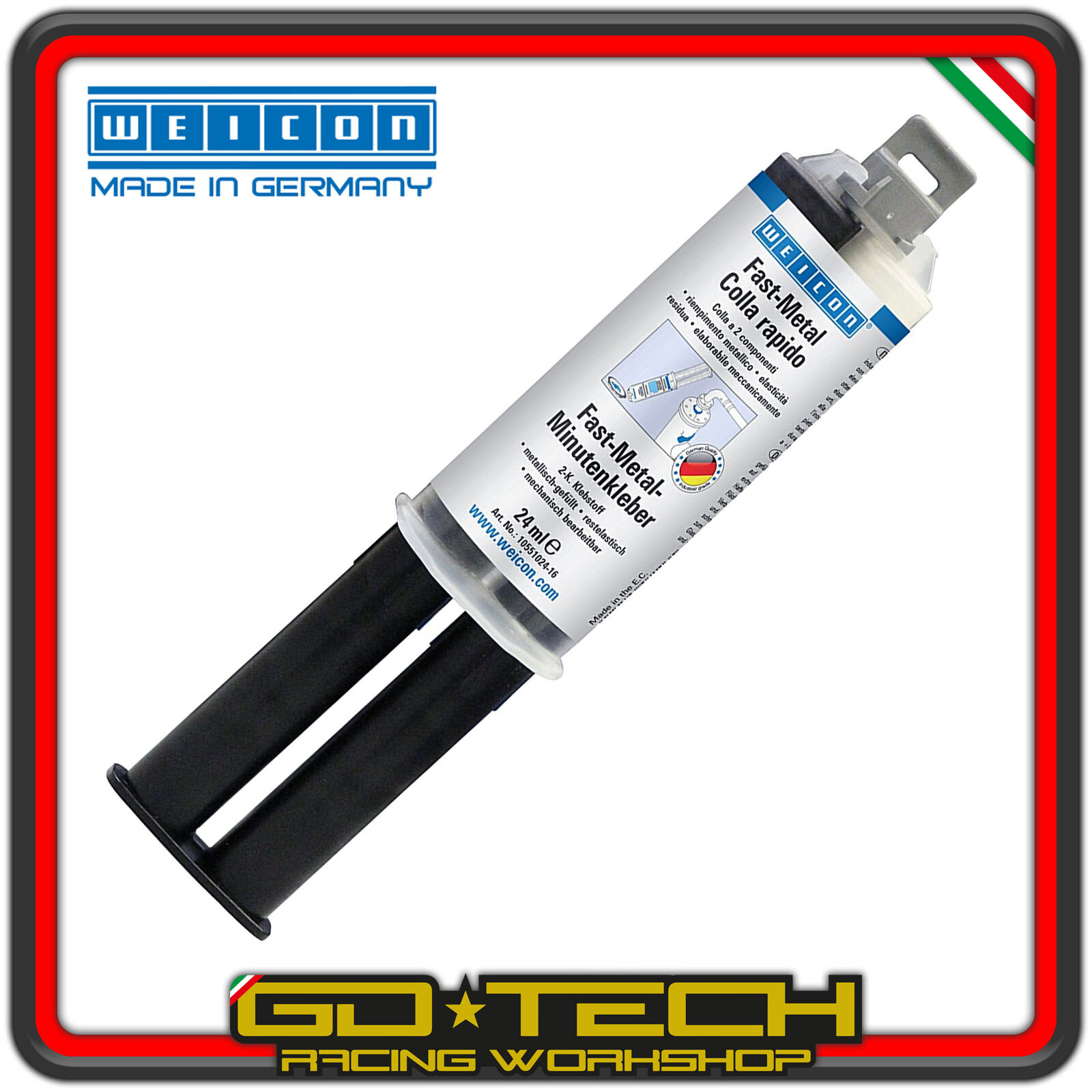 RESINA EPOSSIDICA RAPIDA Weicon COLLA BICOMPONENTE METALLI PLASTICA ...