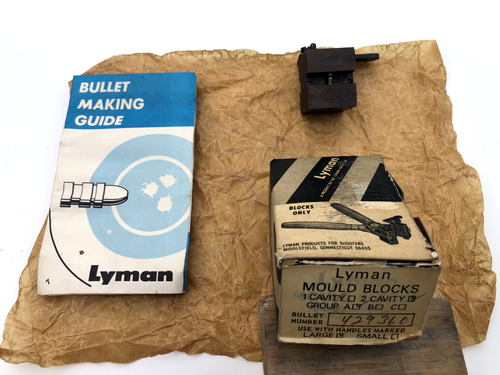 Lyman 2 Cavity Bullet Mold #429360 44 Cal. Mold, Box and Guide Only. No ...