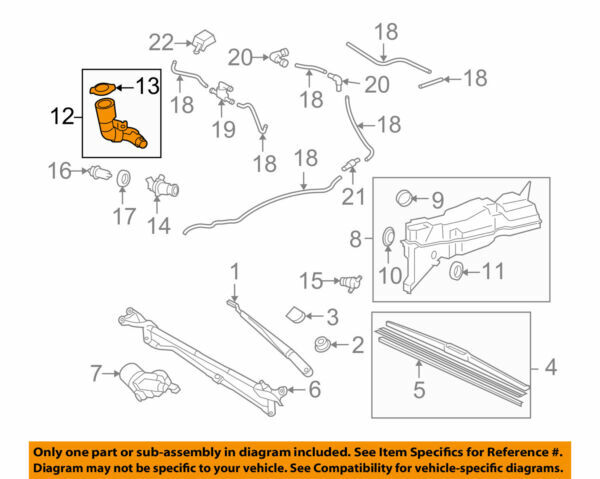 85301-60060 Toyota Inlet sub-assy, washer 8530160060, New Genuine OEM ...